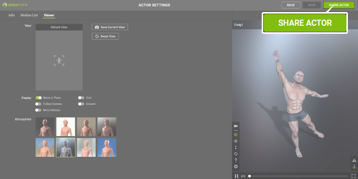 Embedding the ActorCore Viewer